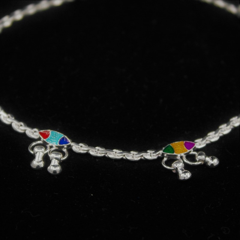 Baby Anklets with Colour Charms