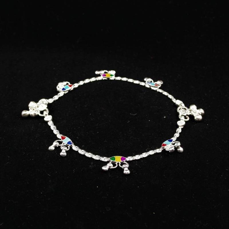 Baby Anklets with Colourful Charms