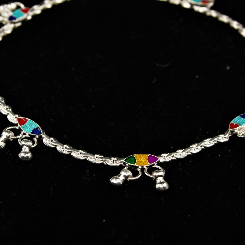 Baby Anklets with Colourful Charms
