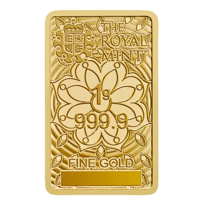 1g Laxmi Gold Bar - The Royal Mint